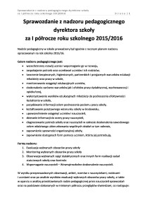 NNP - Dokumenty - koncepcja pracy szkoły,nadzór pedagogiczny